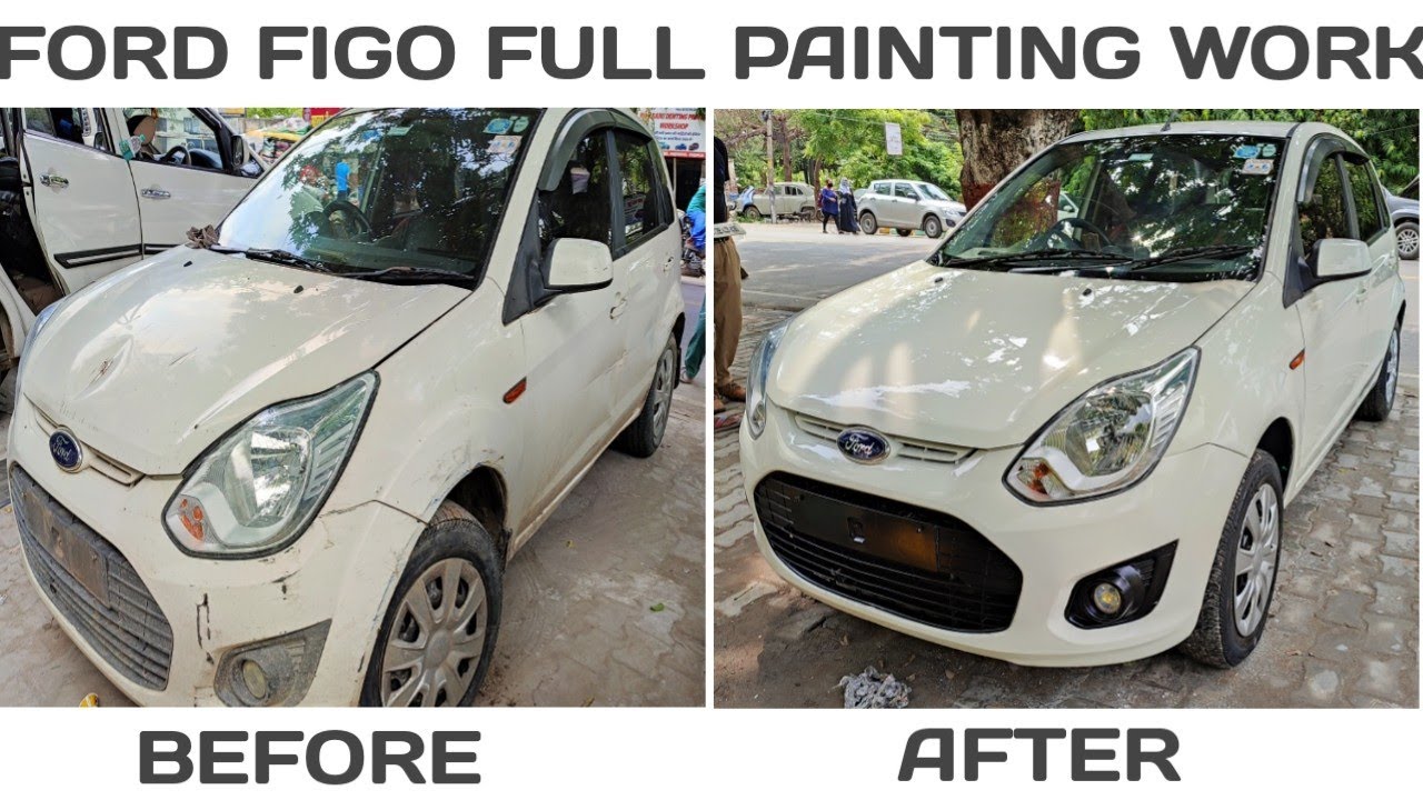 Ford Figo full denting and painting work | Ford Figo | Lucknow - YouTube