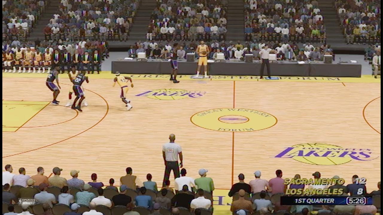 NBA 1995 Regular Season Opening Night Sacramento at LA Lakers - YouTube