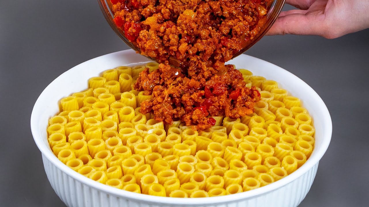 Tarta de pasta con carne picada, mucho mejor que la lasaña de siempre ...