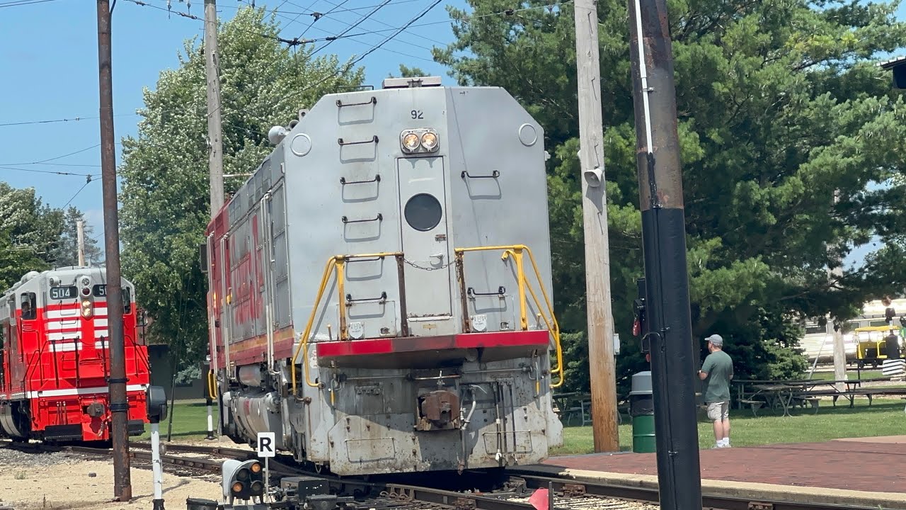 Santa Fe 92 FP45 moves along Hood forward into the front of the barn at ...