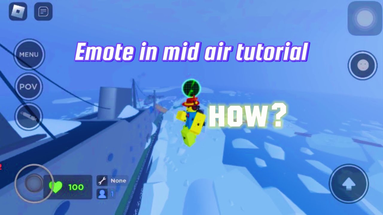 Emote in mid air & Slow emote-dash on mobile(worked on normal round ...