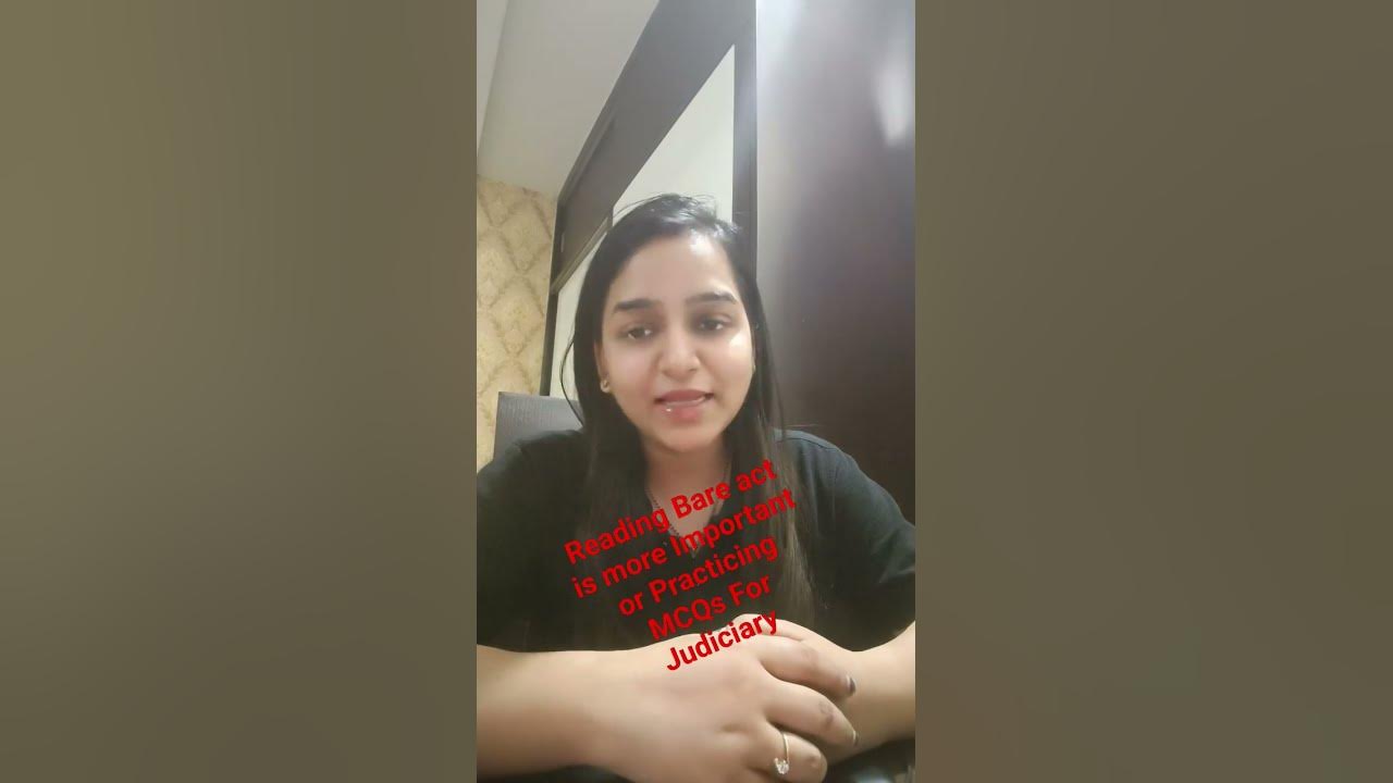 Reading Bare Act is more Important or Practicing MCQs for Judiciary Preliminary Exam - YouTube