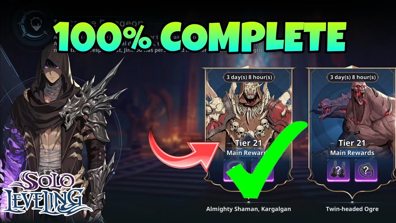 HOW TO COMPLETE INSTANCE DUNGEON. 100% GAMEPLAY VIDEO. SOLO LEVELING ...