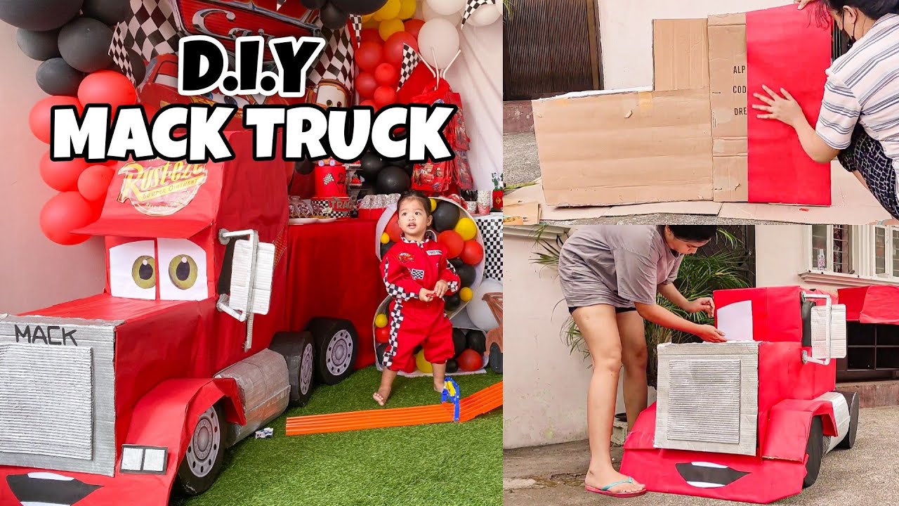 Mack Cars Truck DIY | DIY Cars | DIY Cars Birthday Themed Party Ideas ...