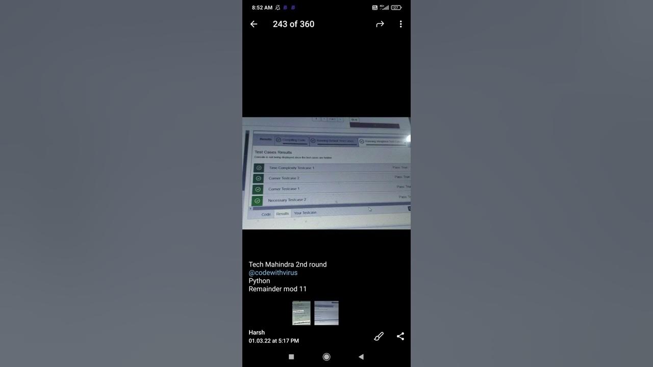 Tech mahindra second round coding question | Repeated coding ...