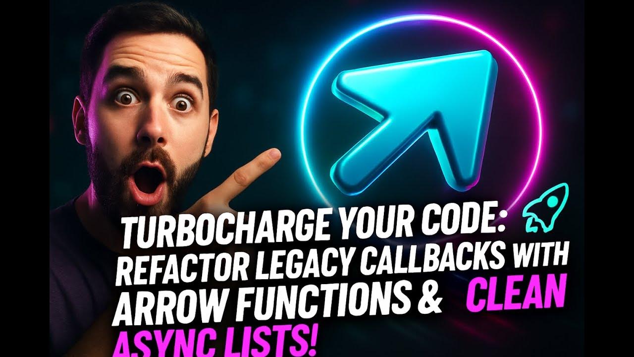 Turbocharge Your Code: Refactor Legacy Callbacks with Arrow Functions & Clean Async Lists! 🚀 ...