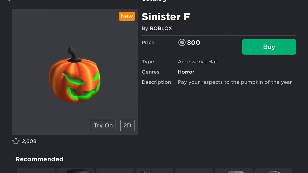 NEW SINISTER F!!! (ROBLOX) - YouTube