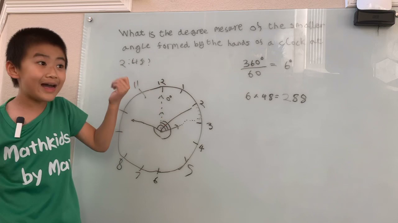 What is the degree measure of the smaller angle formed by the hands of ...
