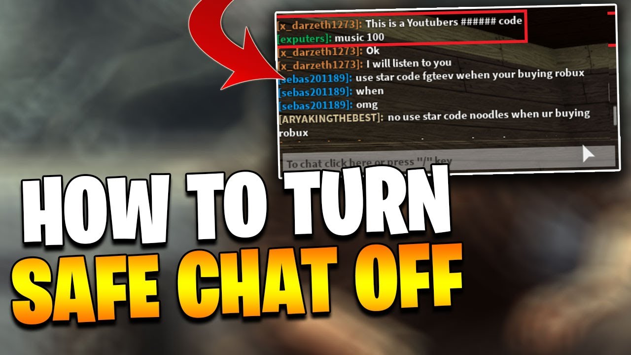 How To Turn Safe Chat OFF! - YouTube