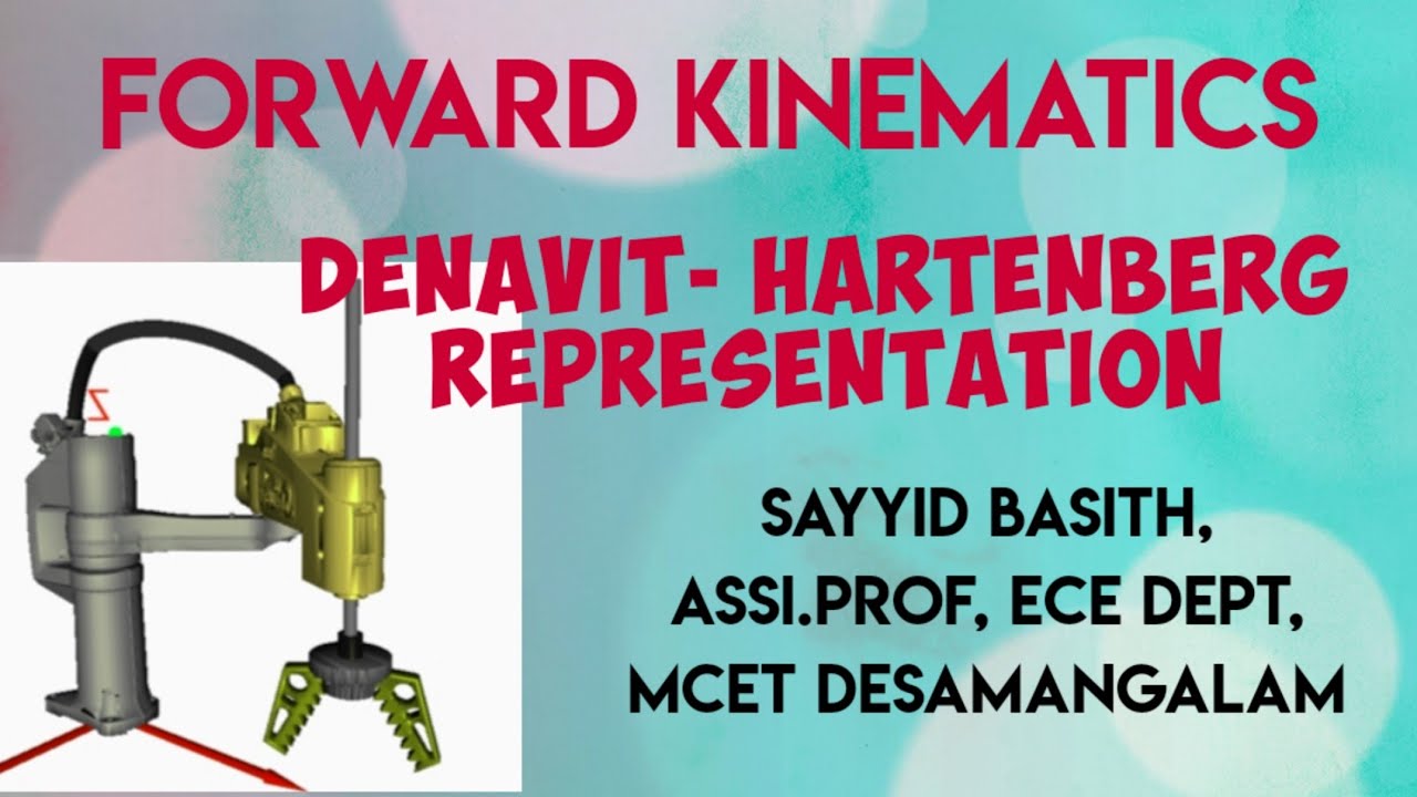 Denavit- Hartenberg Representation # Robotics# ECE MCET - YouTube