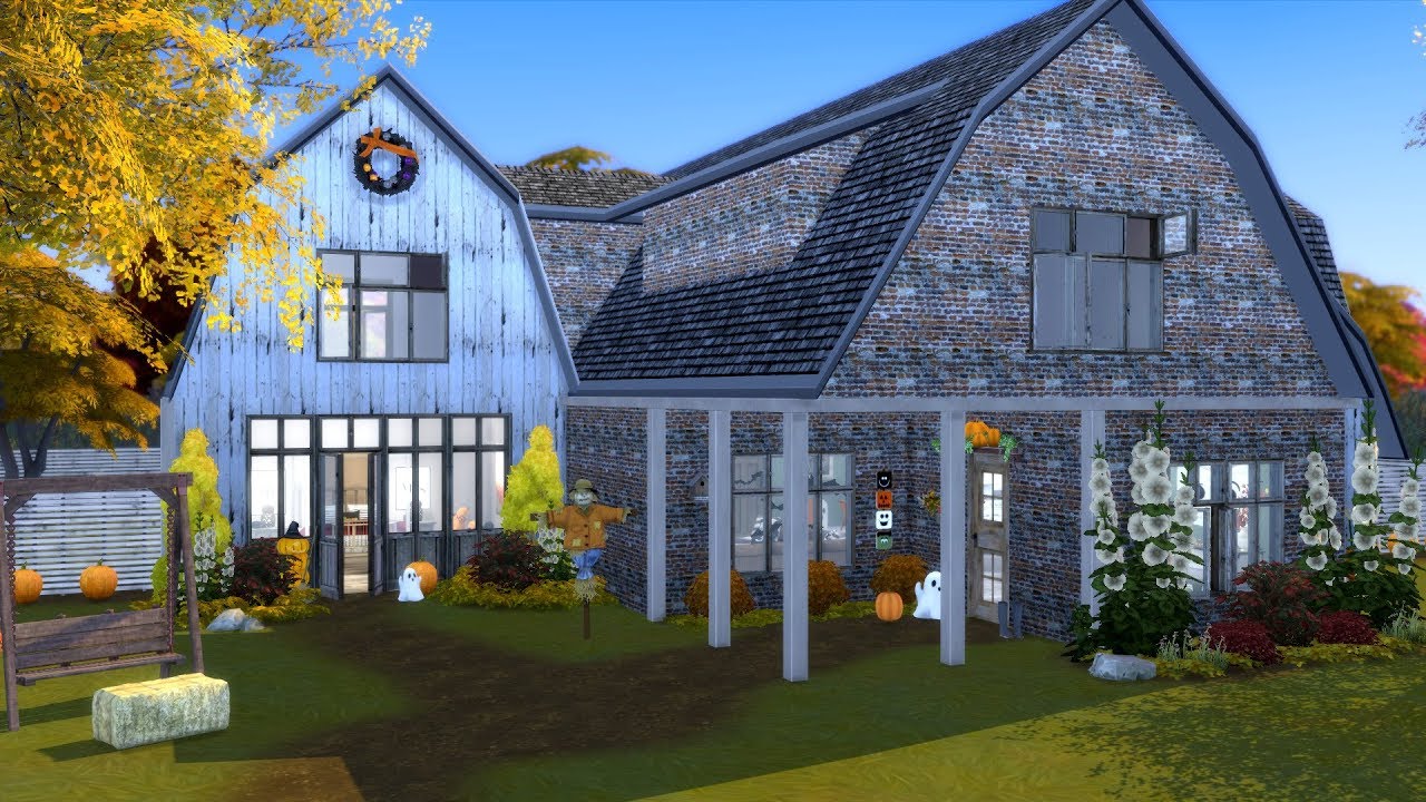The Sims 4: Speed Build // HALLOWEEN HOUSE - YouTube