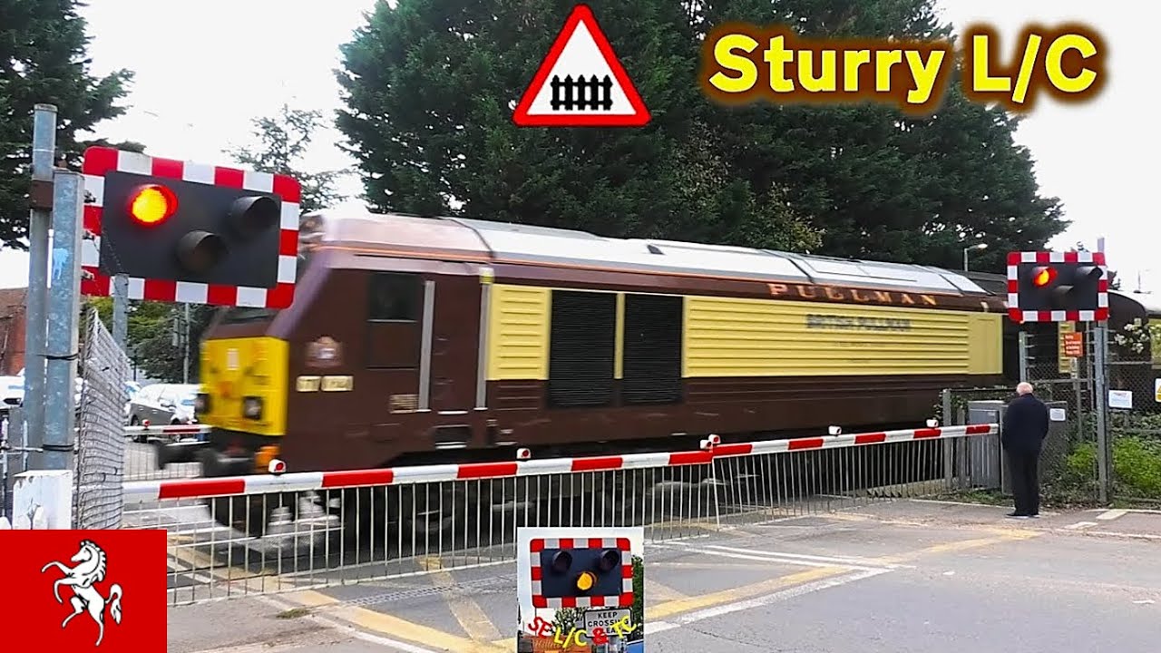 Seasonal Track-Cleaner & a Pullman at Sturry Level Crossing, Kent - YouTube