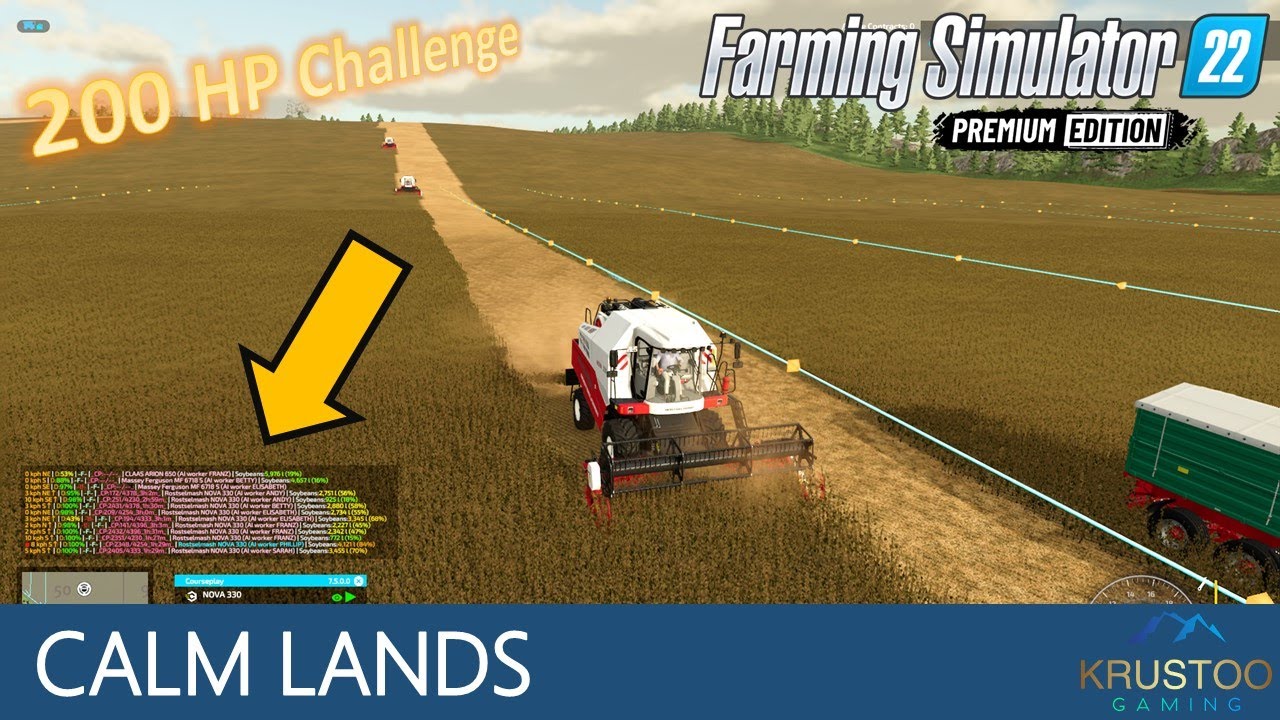CP - 10 HARVESTERS, 3 CHASERS, 1 MASSIVE SOY BEAN FIELD! - Calm Lands ...
