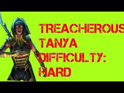 TREACHEROUS TANYA DIFFICULTY:HARD | CHALLENGE BİTİRDİK | MORTAL KOMBAT X