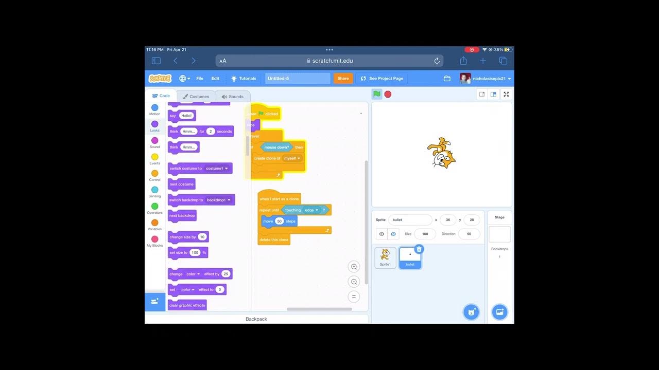 How To Make A Gun In Scratch | Tutorial - YouTube