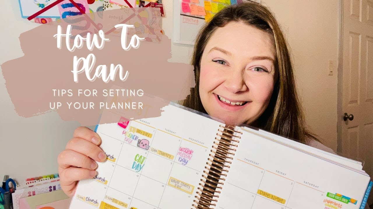 How To Plan #3: Tips For Setting Up Your Planner - YouTube