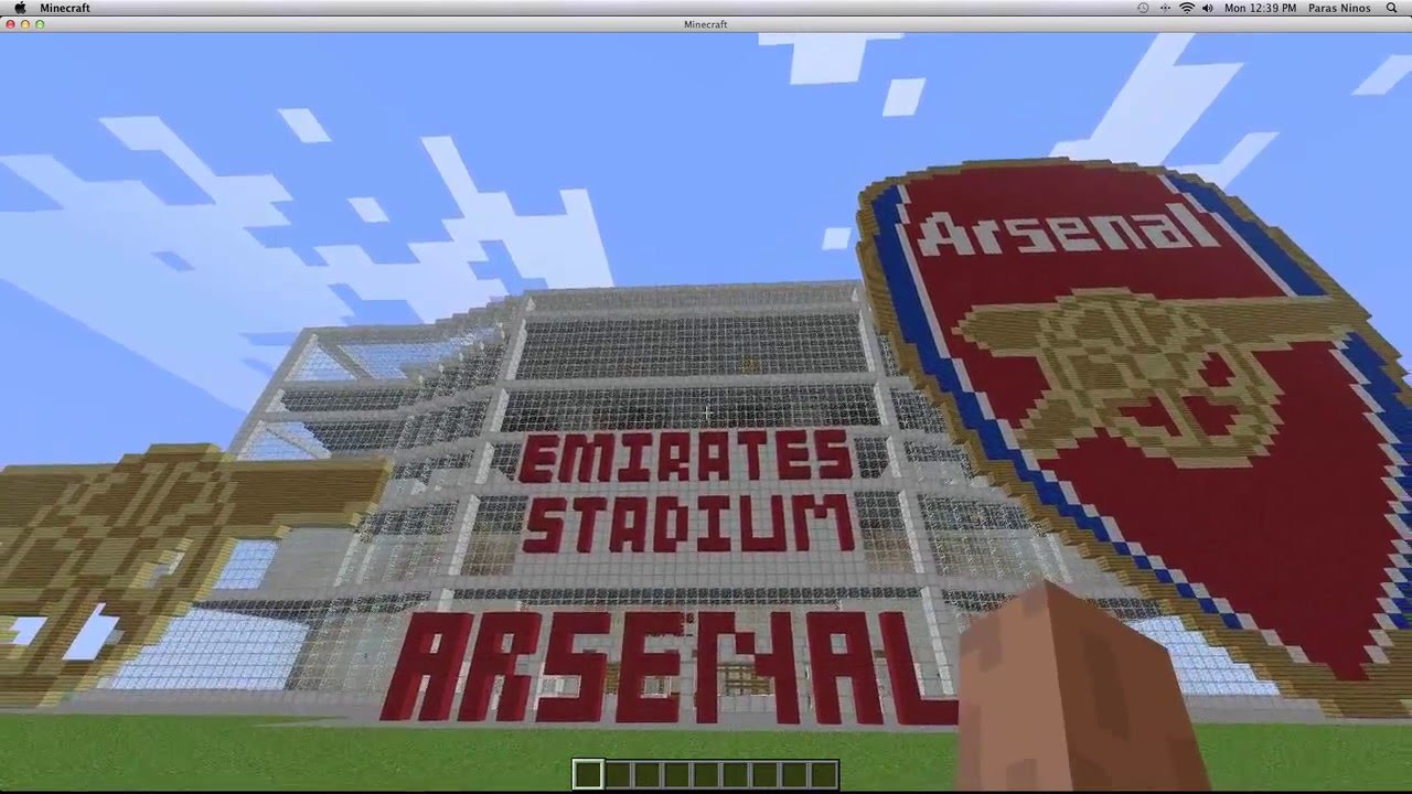 Emirates Stadium in Minecraft Tour - YouTube