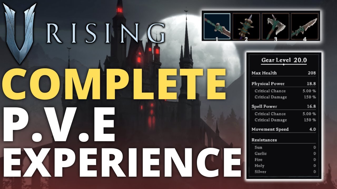 V RISING Complete PVE Experience #1 | V Rising walkthrough - YouTube