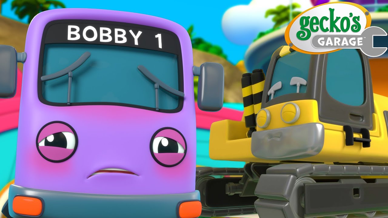 Two Tired Trucks! | Gecko's Garage | Truck Cartoons for Kids - YouTube