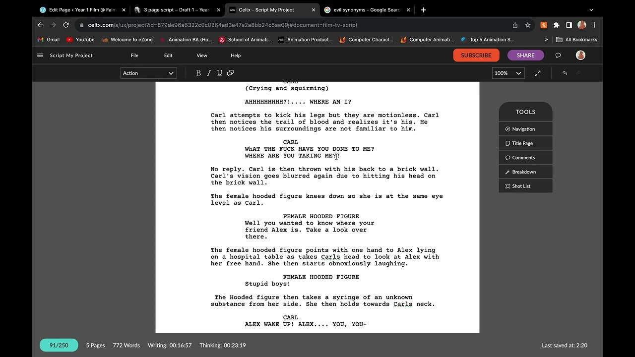 Draft 3 - editing script - YouTube