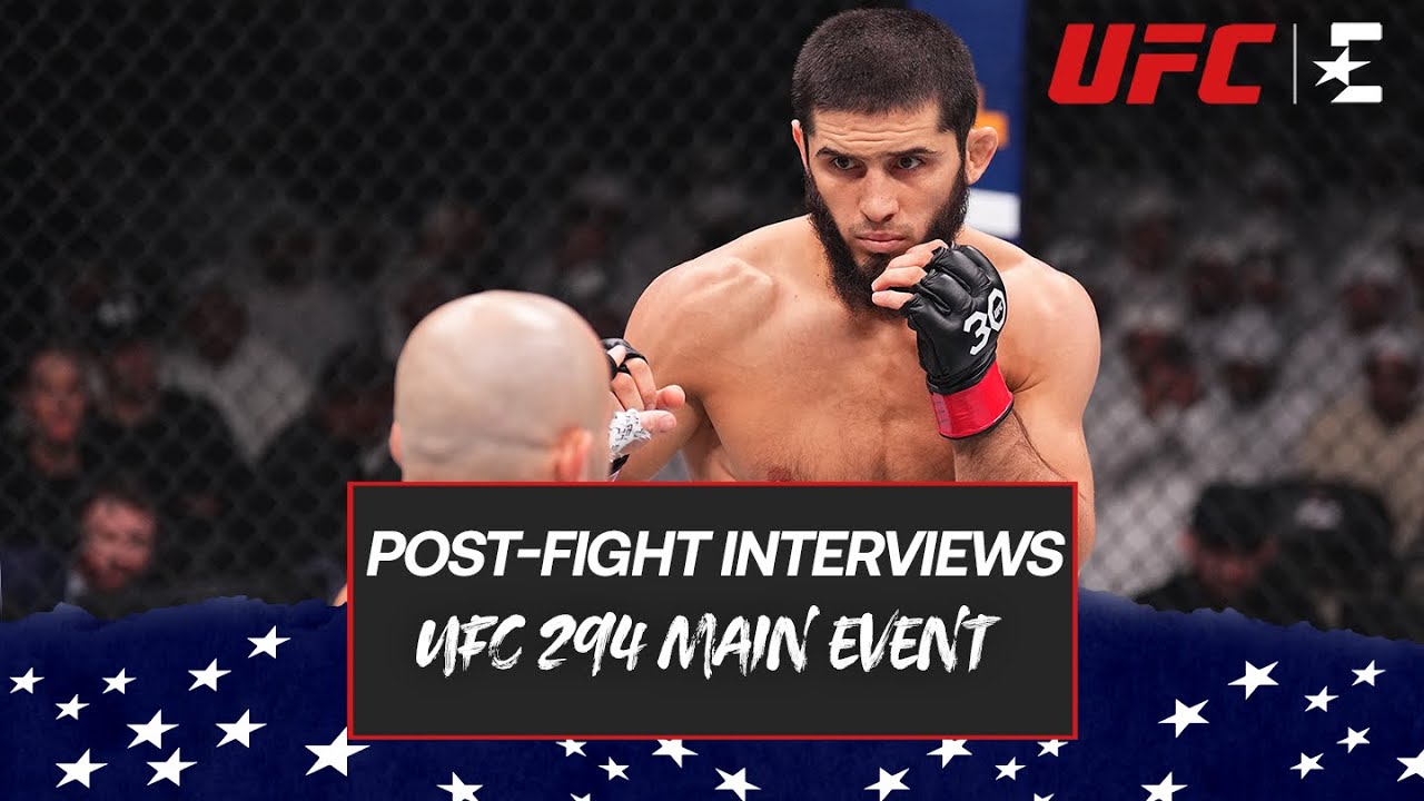 UFC 294 | Post-Fight Interviews | Islam Makhachev & Alexander ...
