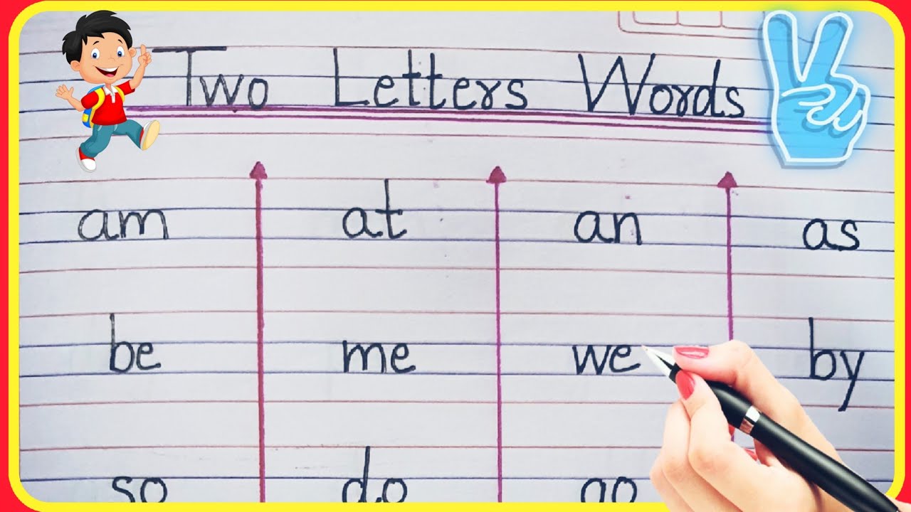 Two Letters Words | Two spelling | Sight words |Preschool lesson | Easy learning tips for kids ...