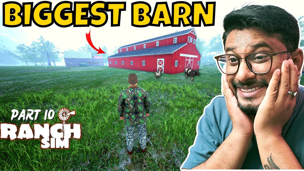 I MADE BIGGEST BARN HOUSE FOR COW | RANCH SIMULATOR GAMEPLAY #10 - YouTube