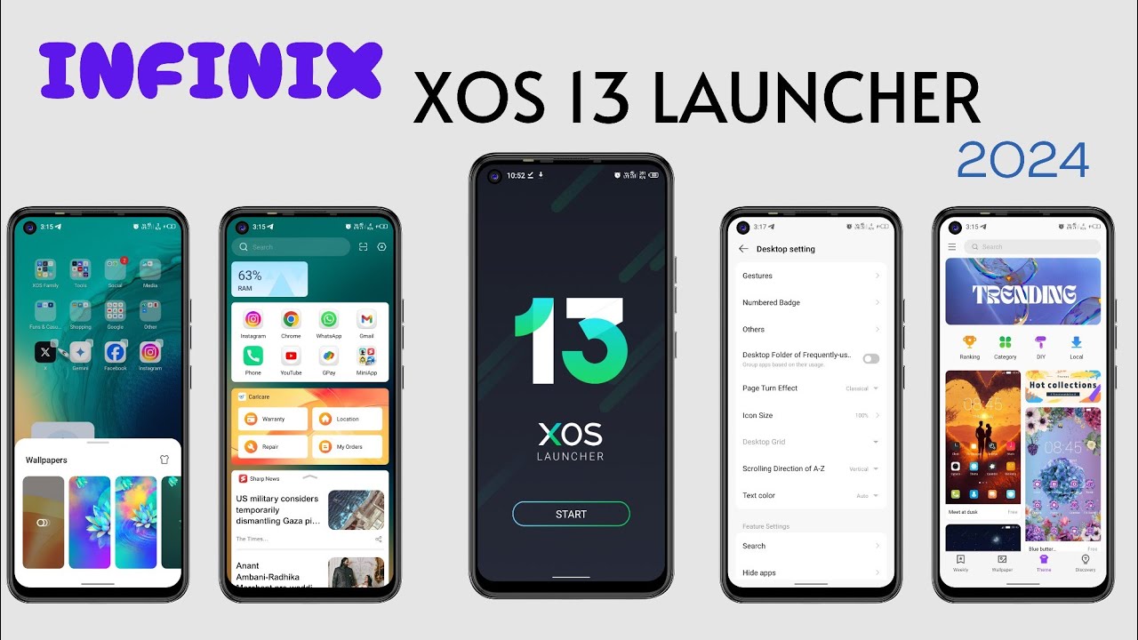 Infinix XOS Launcher 13 Official Update in all Infinix Mobile - YouTube