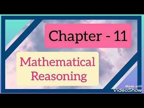 Reasoning | Class 5 | Chapter - 11.1 | Mathematical Reasoning - YouTube