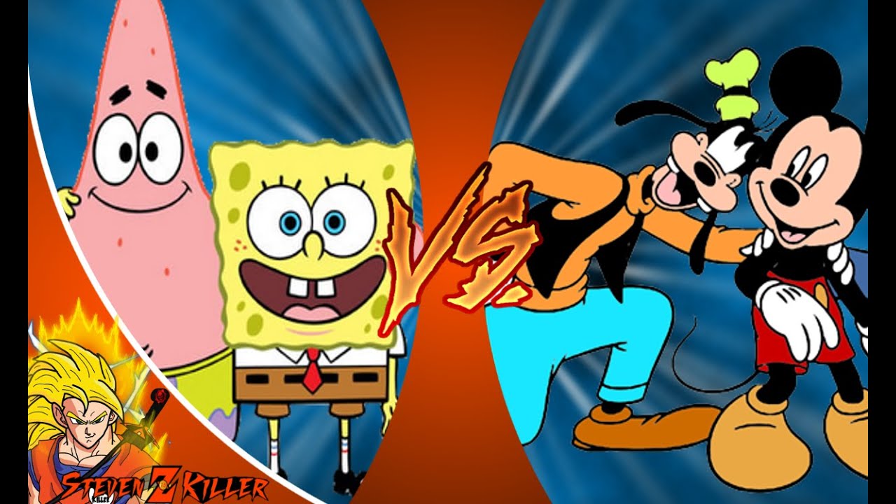 SPONGEBOB and PATRICK vs MICKEY MOUSE and GOOFY! Cartoon Fight Club ...