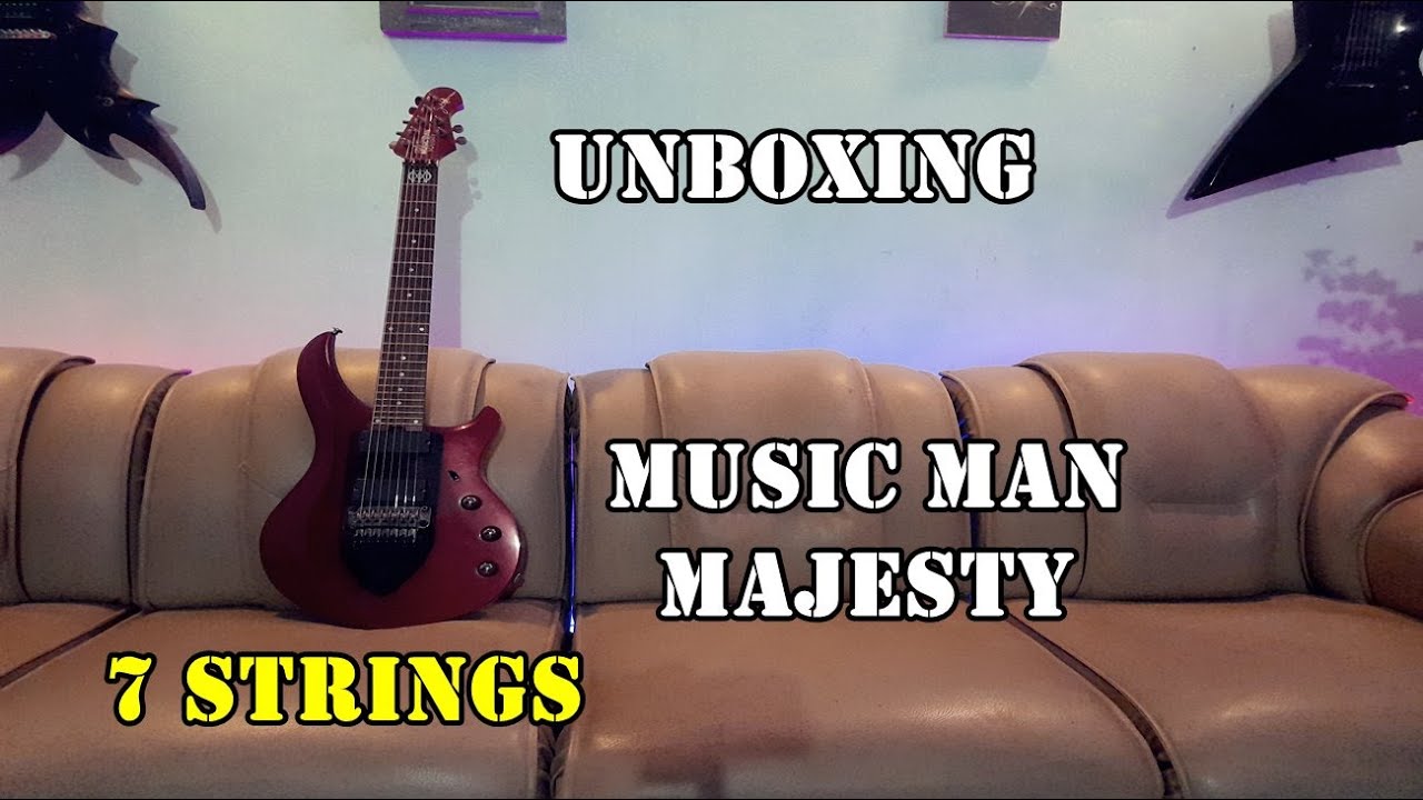 Unboxing Music Man Majesty 7 String | John Petrucci Signature Guitar ...