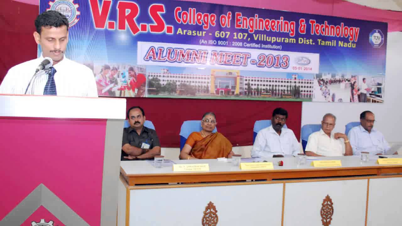 VRSCET - Alumni Meet 2013 - YouTube