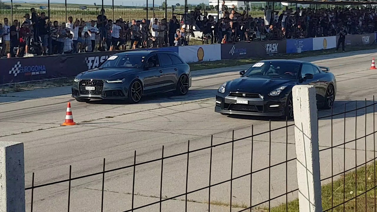 Nissan GTR R35 vs AUDI RS6 - YouTube