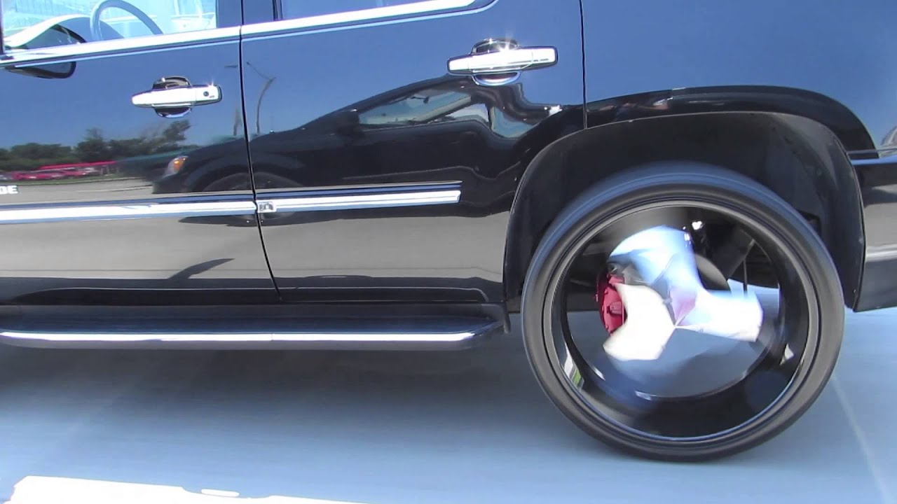 HILLYARD CUSTOM RIM&TIRE 26" CUSTOM RIMS ON CADILLAC ESCALADE 3 BLADE ...