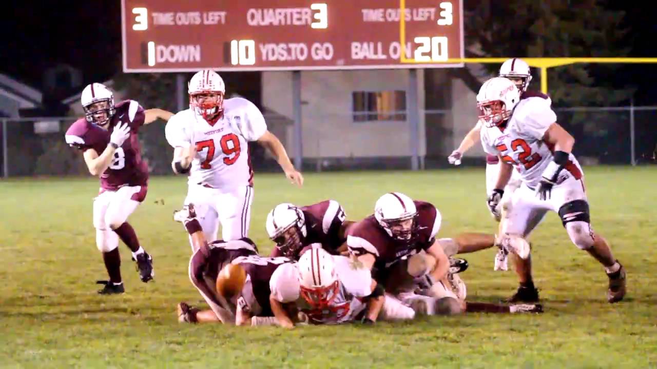 2010 Antigo Homecoming Football~ Medford fumbles - YouTube