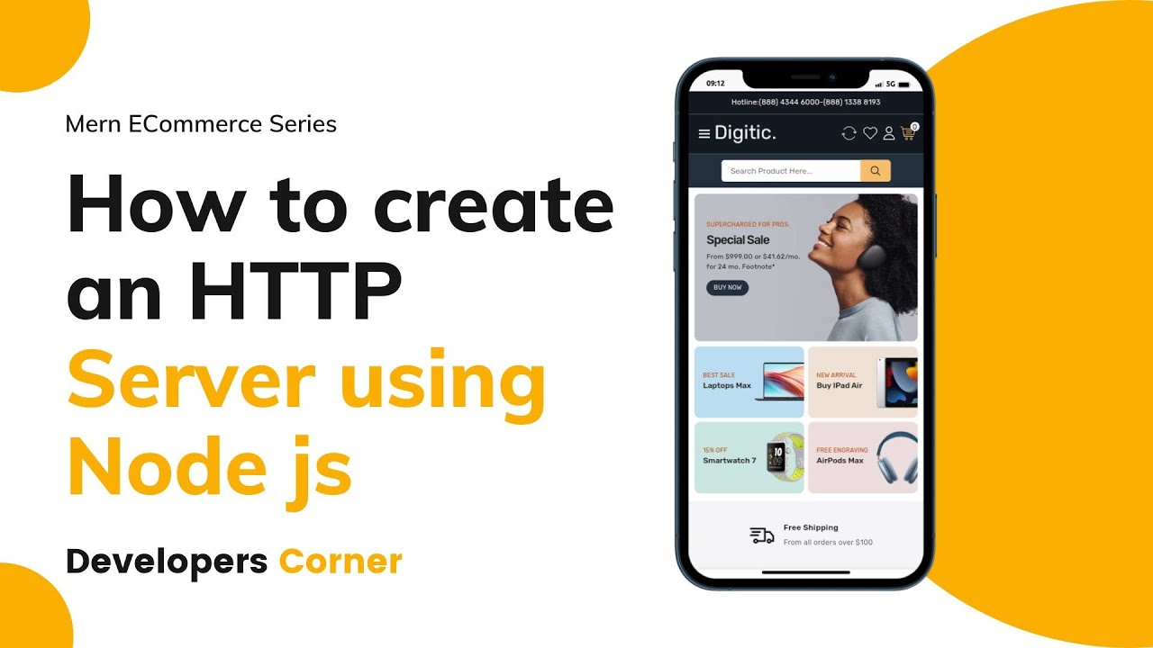 Mern Ecommerce How To Create An Server Using Node Js Mern Stack Nodejs Express