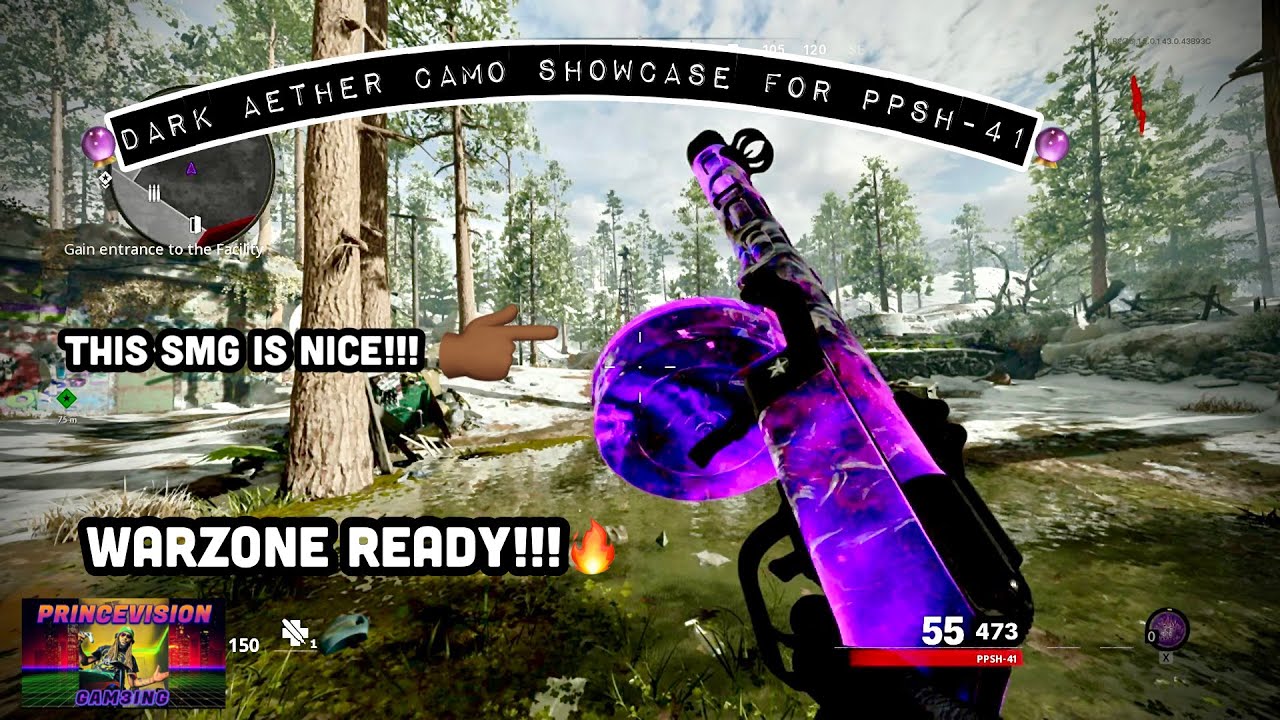 Call Of Duty: Cold War DARK AETHER CAMO for PPSH-41!(SHOWCASE) # ...