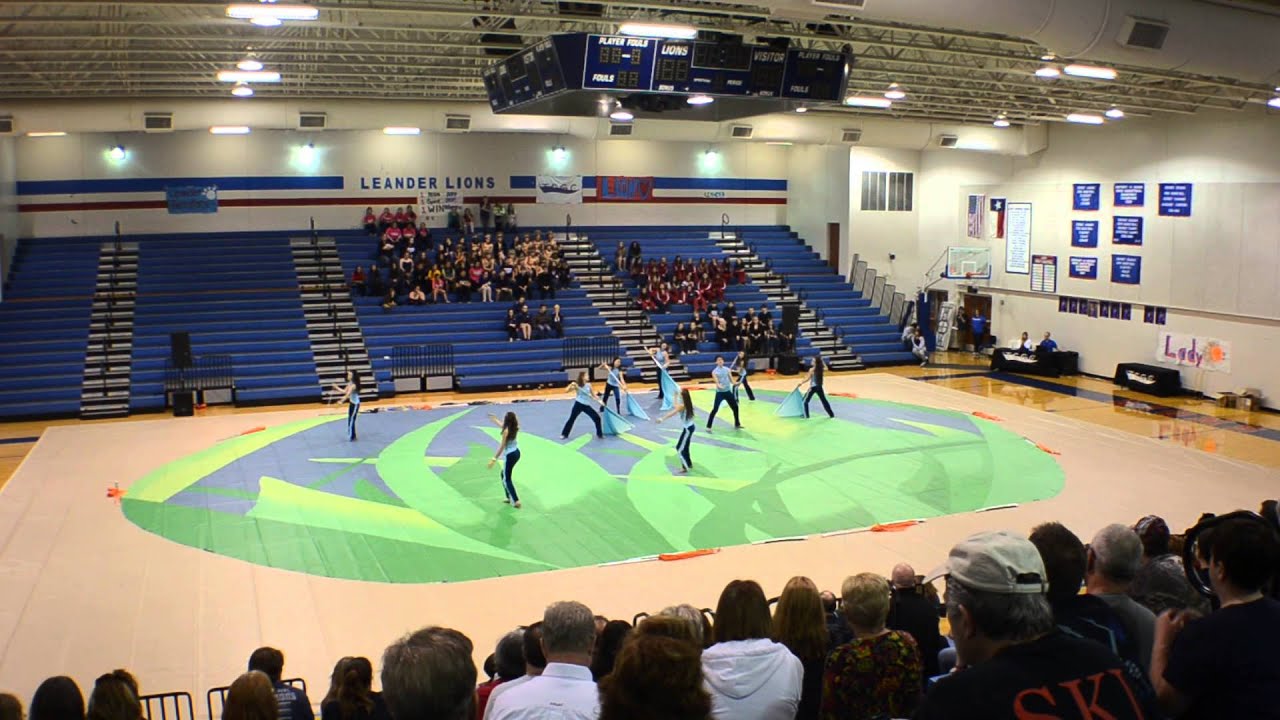 CPHS Color Guard @ Leander HS - Feb 8, 2014 - YouTube