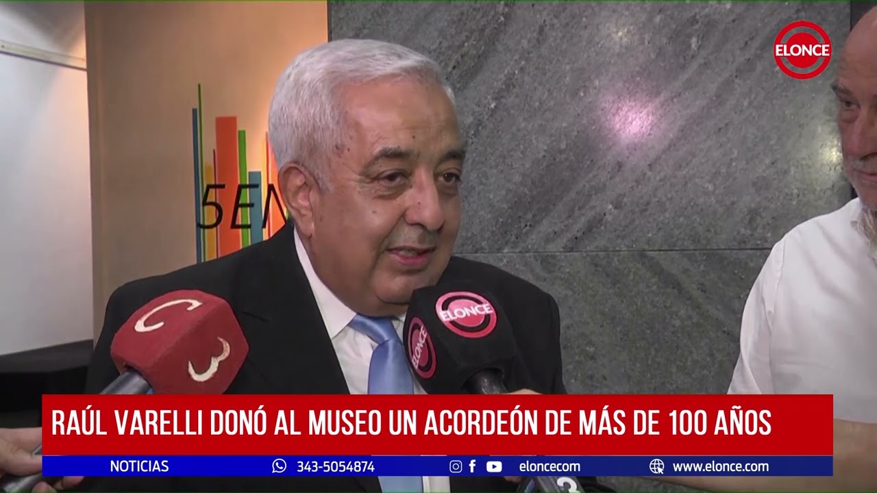 Raúl Varelli donó al Museo un acordeón de más de 100 años de antigüedad ...