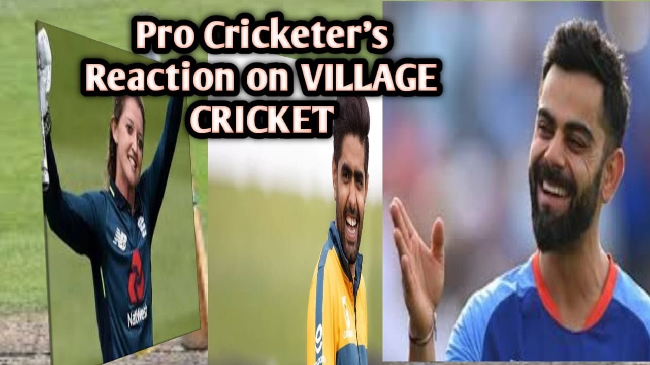 PRO CRICKETERS React to VILLAGE Cricket Joe Root, Sarah Taylor, Babar ...