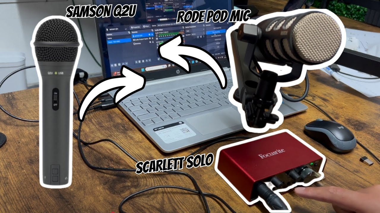 How to Use 2 Mics At The Same Time in OBS – USB & XLR Audio Interface ...