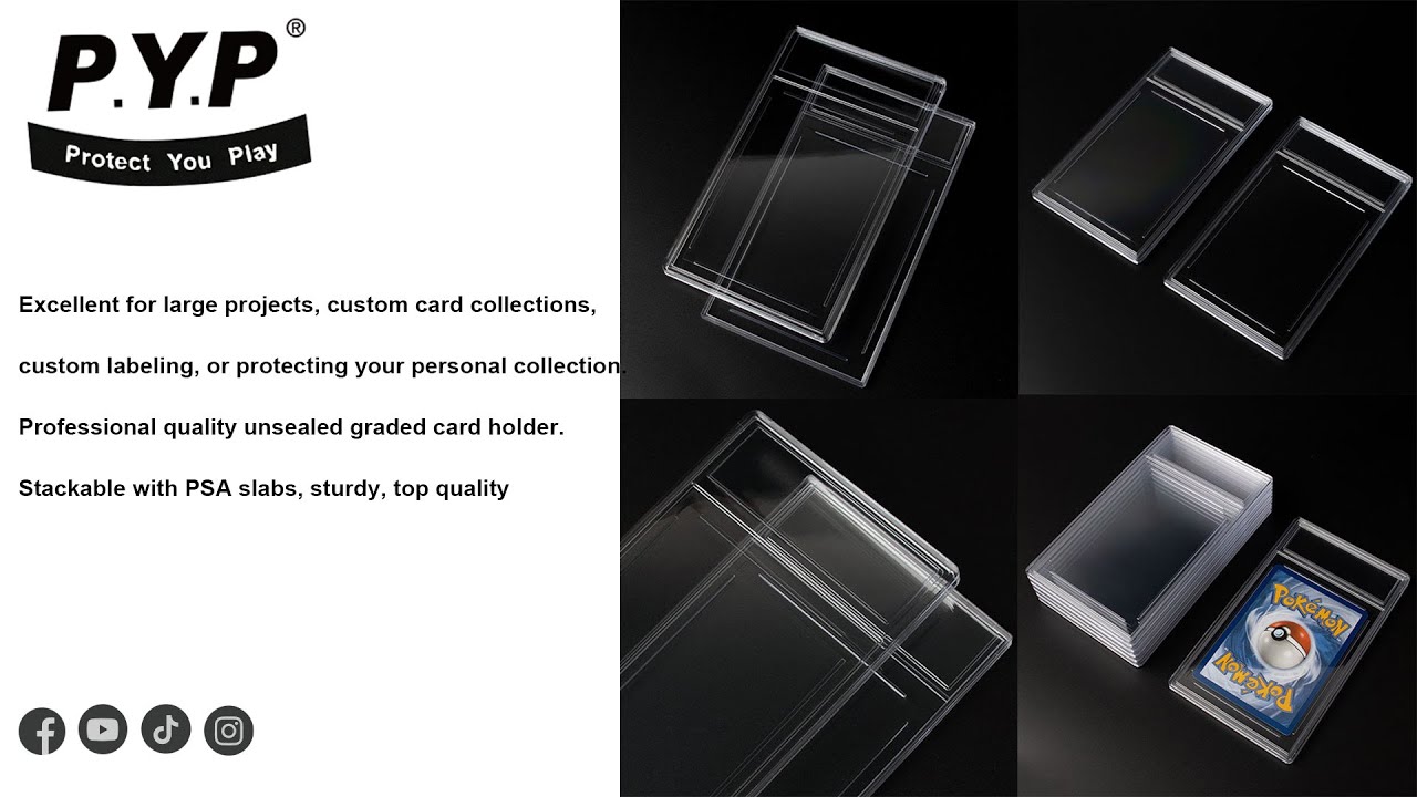 Grading Card Slab Trading Card Slab Graded Card Case Holder - YouTube