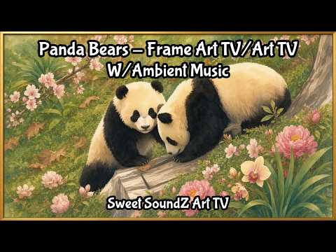 Adorable Panda Bears - 4K - w/Ambient Music- Frame Art/Art TV/30+ Beary Pandas Cuteness Overload