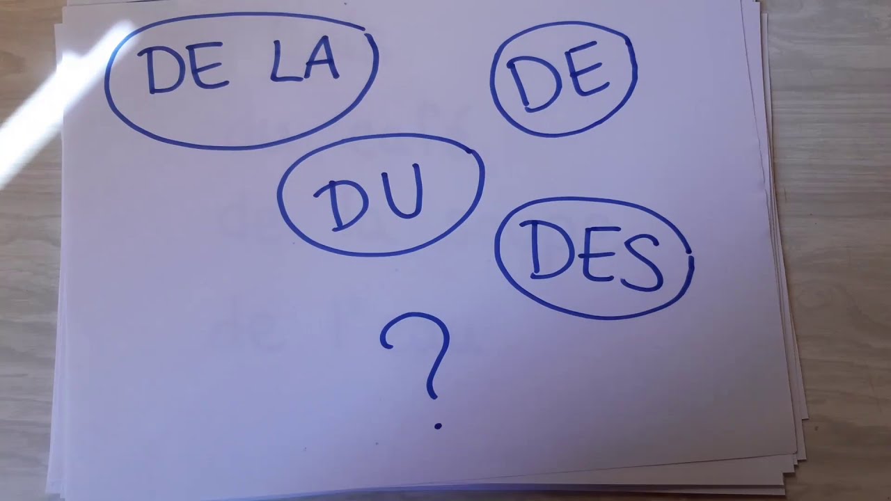 A2 📖 DE / DU / DE LA (2) - YouTube