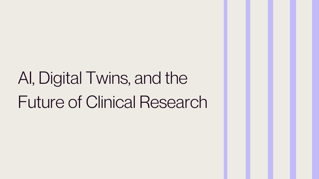 AI, Digital Twins, and the Future of Clinical Research - YouTube