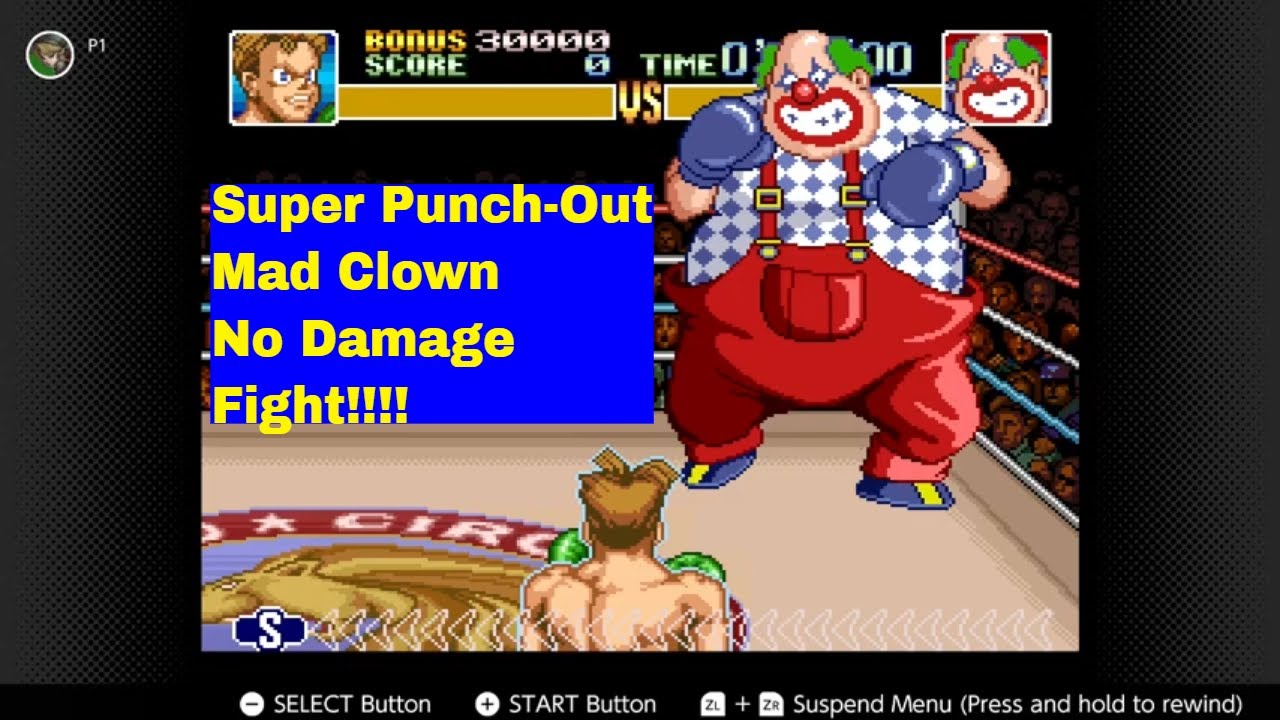 Super Punch-Out Mad Clown No Damage Fight!!!! (Nintendo Switch) - YouTube