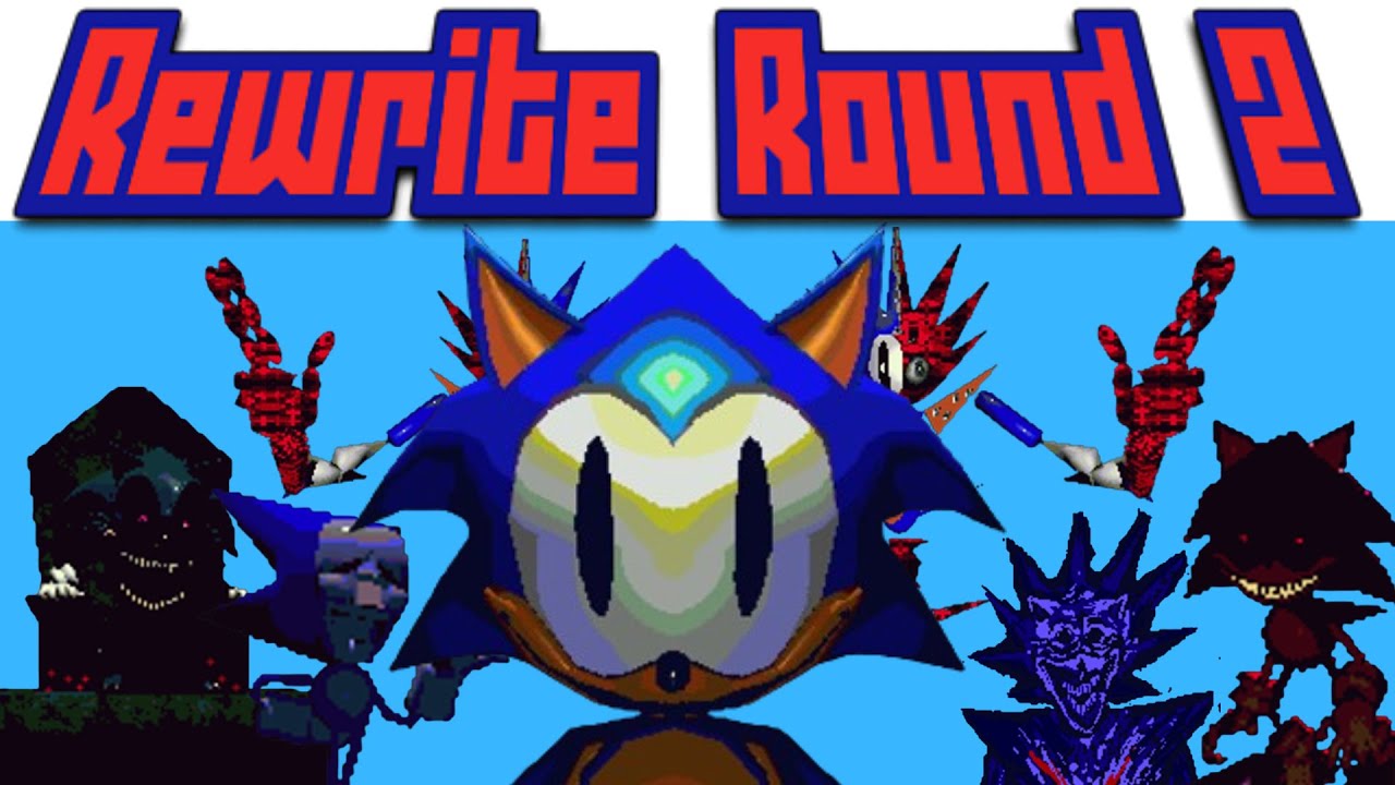 Friday Night Funkin' - Rewrite Round 2 (Rewrite/Sonic/EXE/Horror) - YouTube