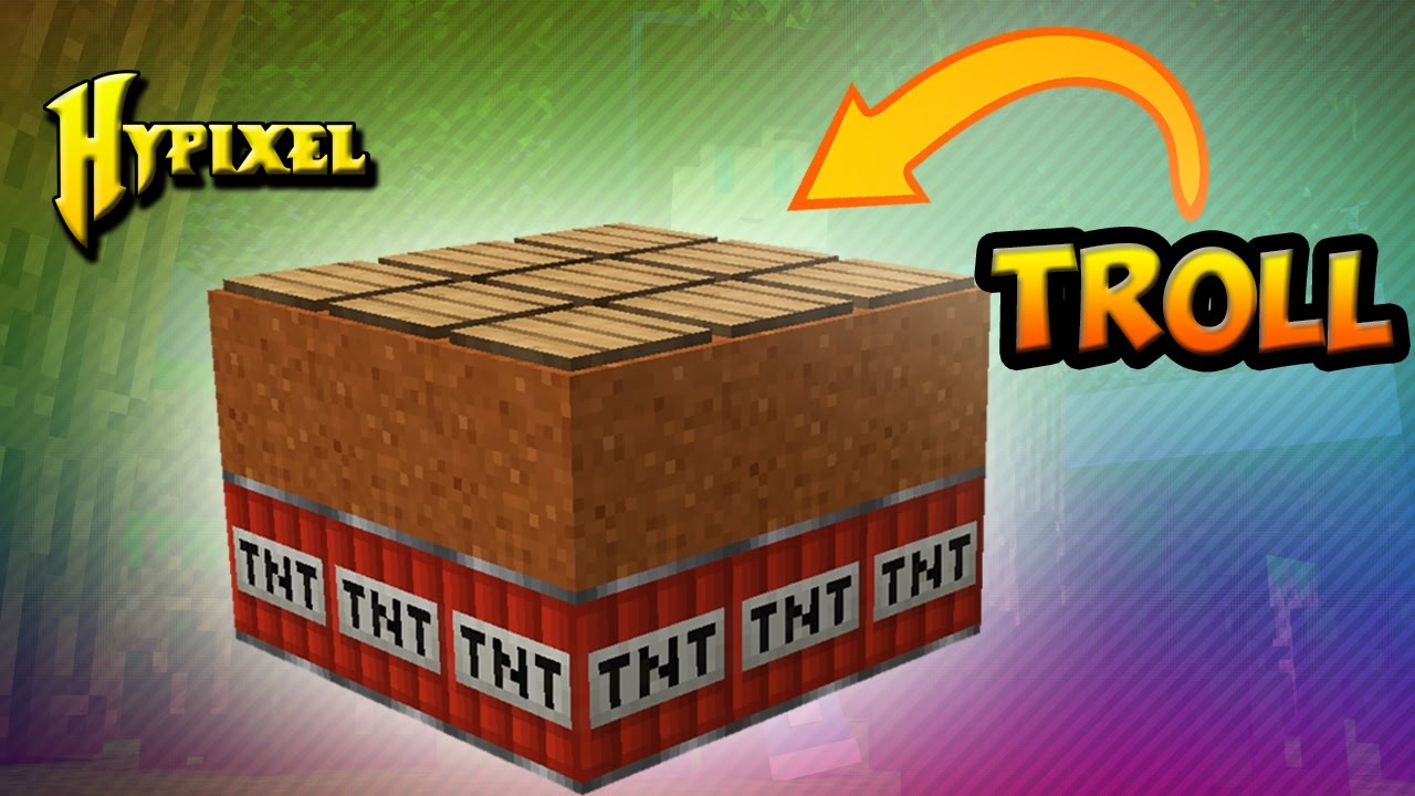 EFSANE TNT TRAP TROLL (Minecraft Troll Skywars) - YouTube