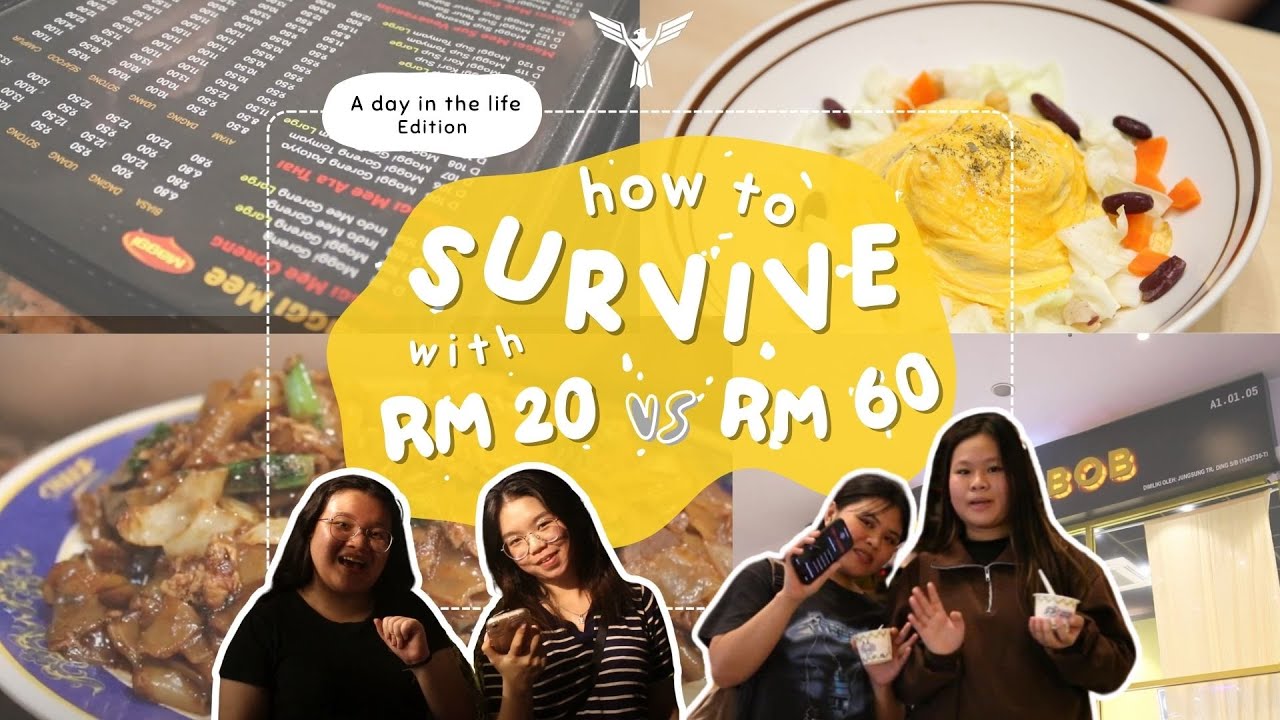 RM 20 VS RM 60 IN A DAY? #EuVlog [8] - YouTube