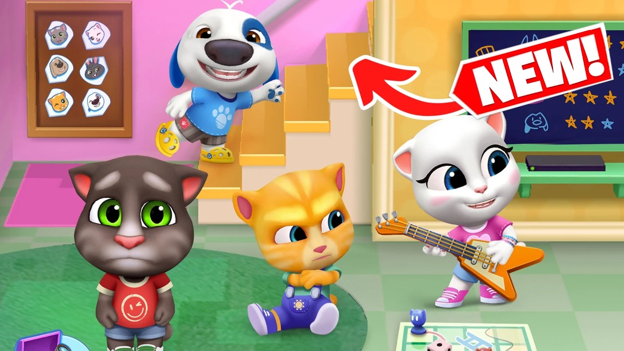 What's on Upstairs? My Talking Tom Friends New Second Floor Update ...